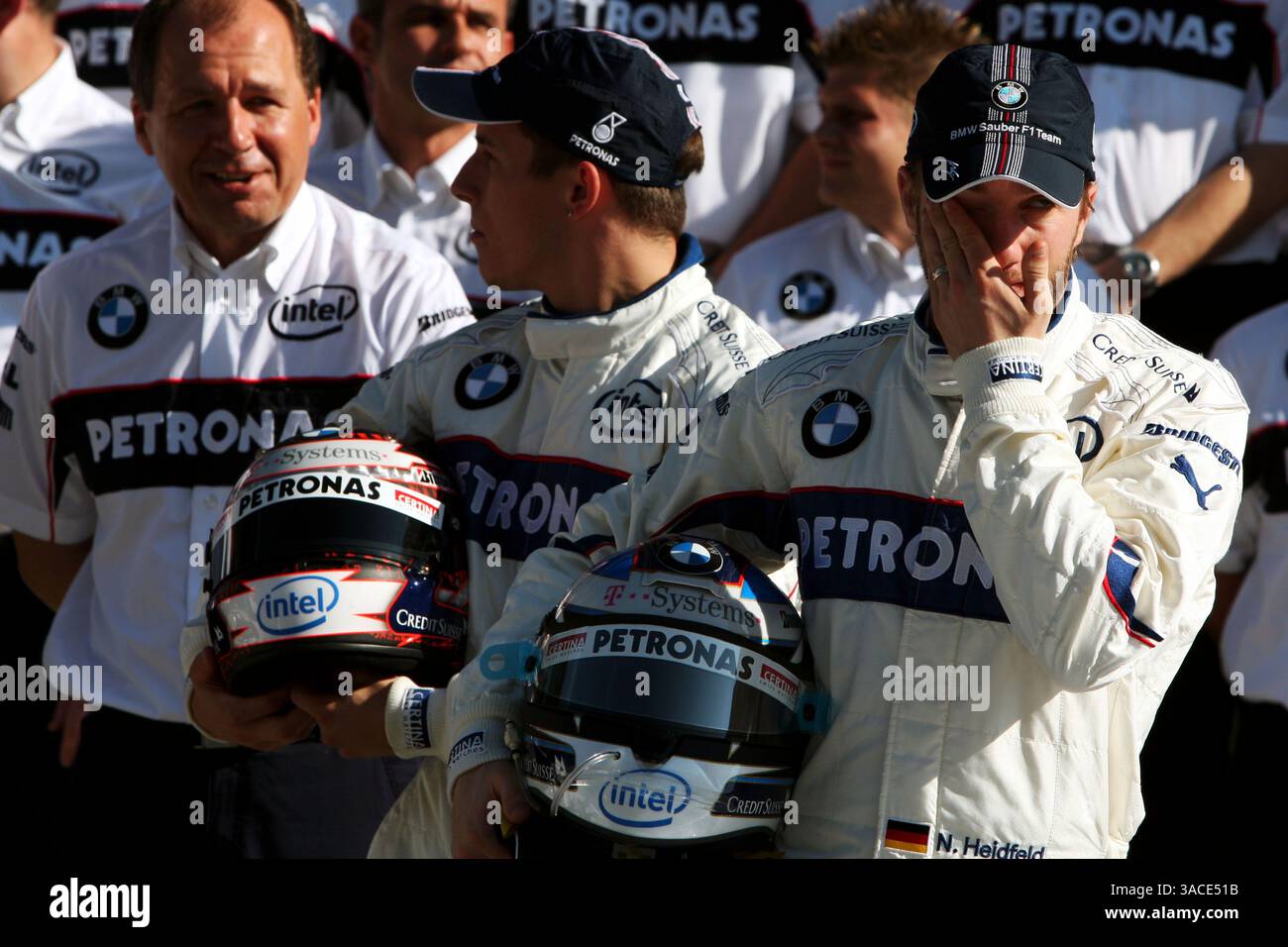 Nick Heidfeld (GER) BMW Sauber F1 and Christian Klien (AUT) BMW Sauber ...