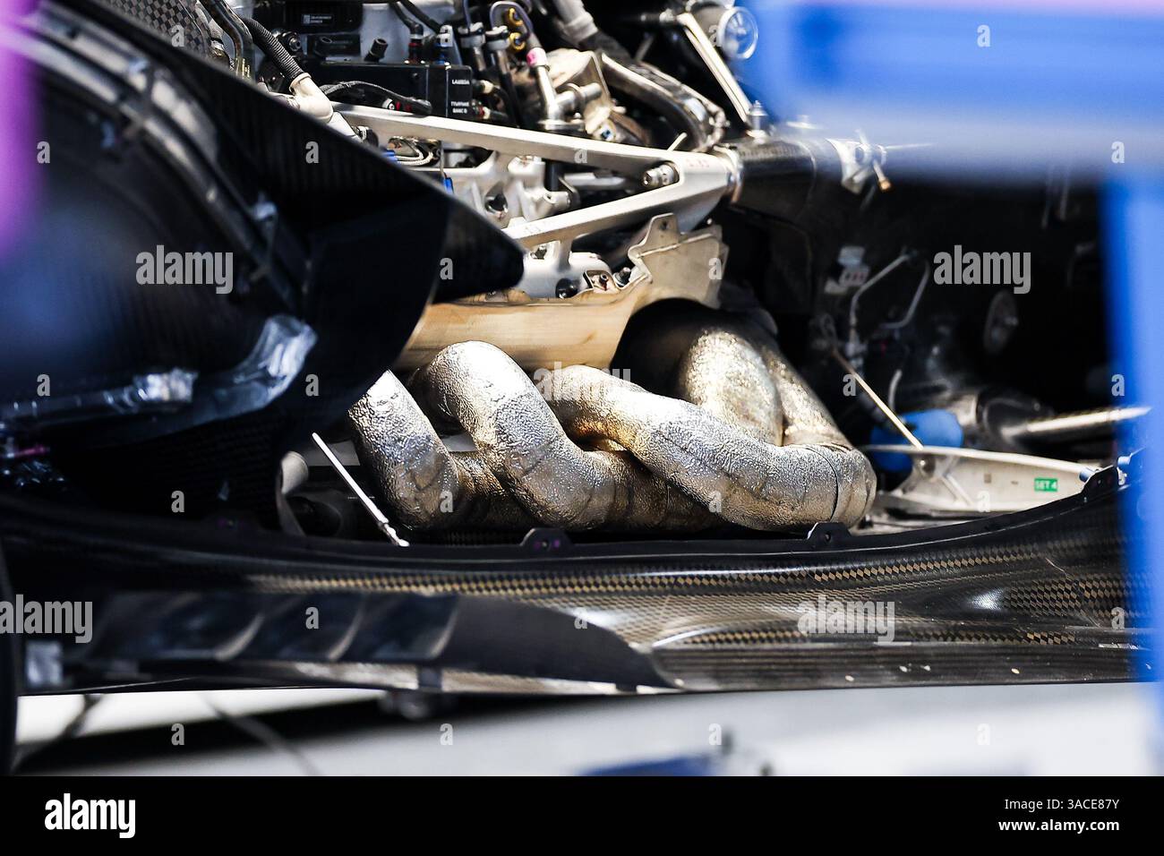 Alpine F1 Team A525, mechanical detail engine, moteur during the ...