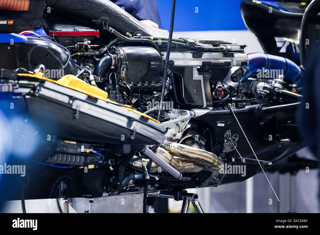 Williams Racing FW47, mechanical detail, engine, moteur, Mercedes ...