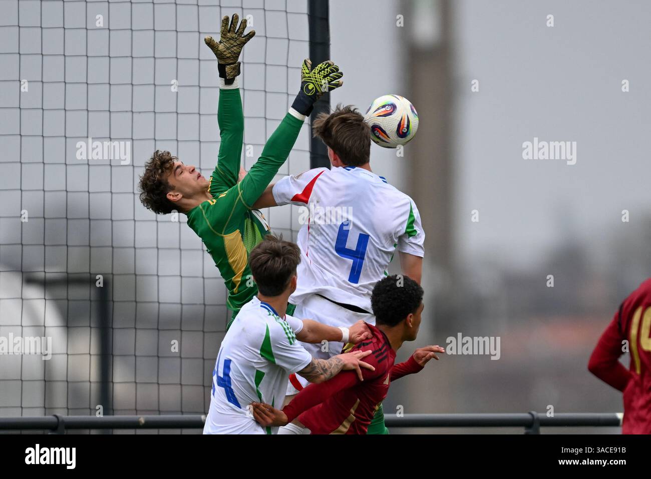 Tubize, Belgium. 21st Mar, 2025. goalkeeper Argus Vanden Driessche (12 ...
