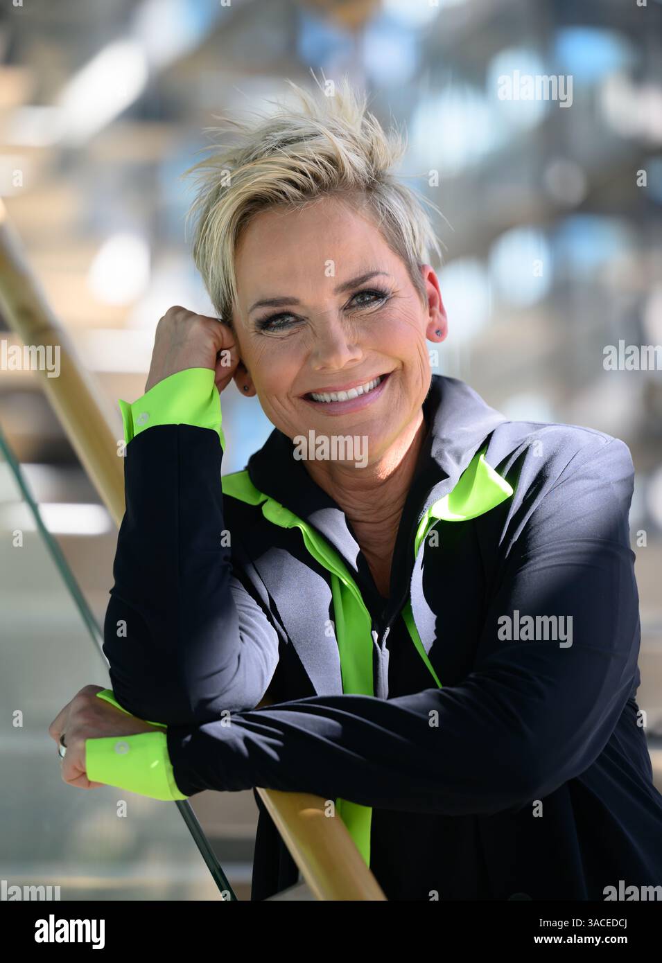 PRODUCTION - 28 March 2025, Saxony, Leipzig: Singer and TV presenter ...