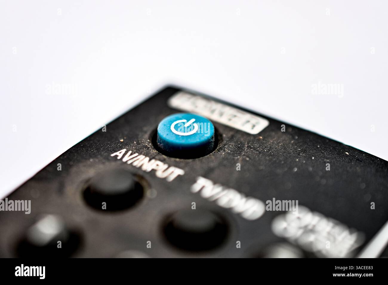 dirty and dusty tv remote control unit Stock Photo - Alamy
