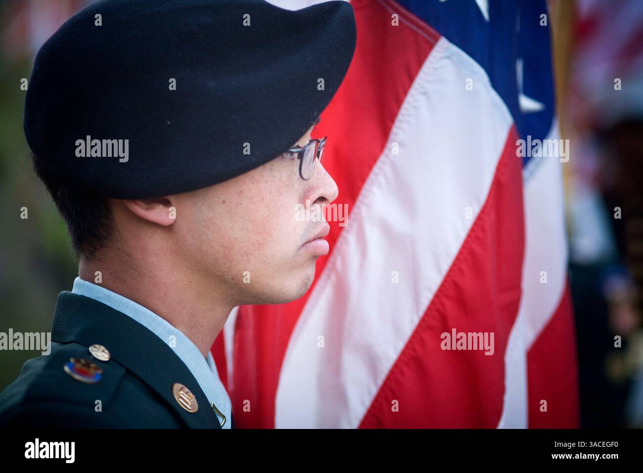 Mar 24, 2008 - Phoenix, Arizona, USA - A US Army soldier at a sunrise ...