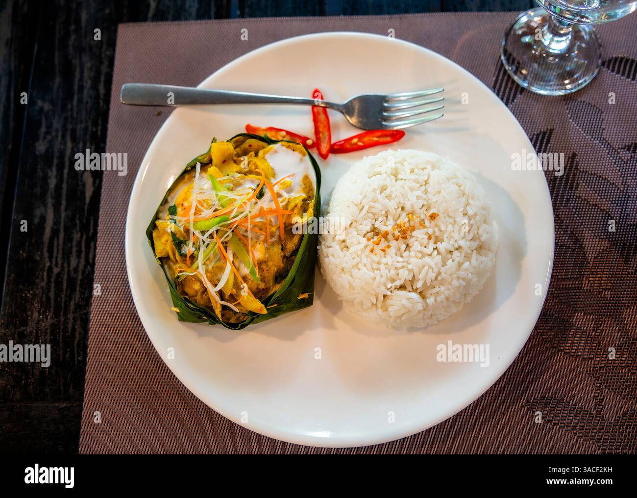 Fish Amok, typical Cambodian food Stock Photo - Alamy