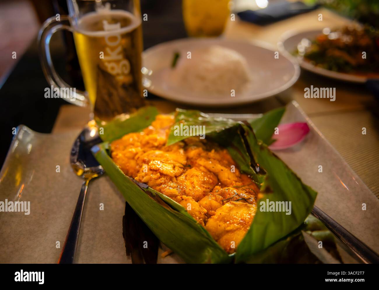Fish Amok, typical Cambodian food Stock Photo - Alamy
