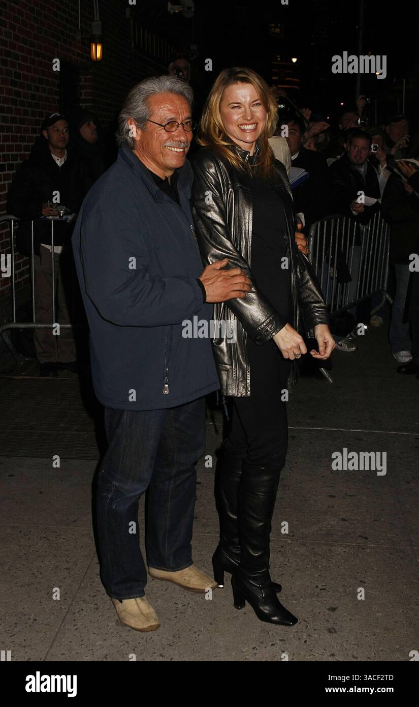 March 17 2008, New York City Actor Edward James Olmos and actress Lucy ...