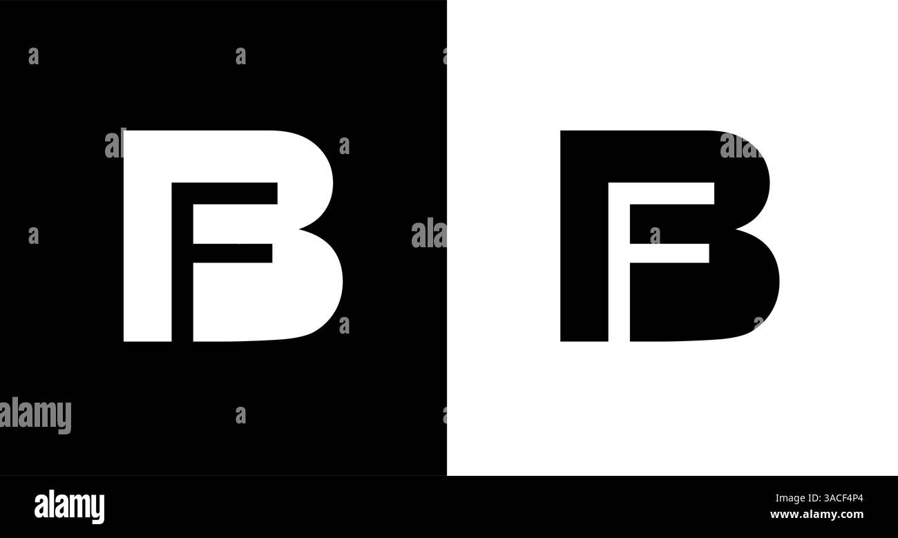 Initial Letters BF, FB abstract company Logo Design vector Stock Vector Image & Art - Alamy
