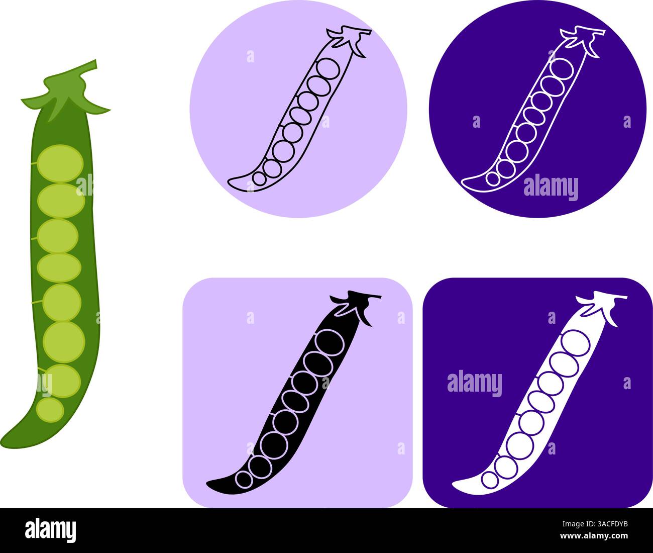 Peas logo Stock Vector Images - Alamy
