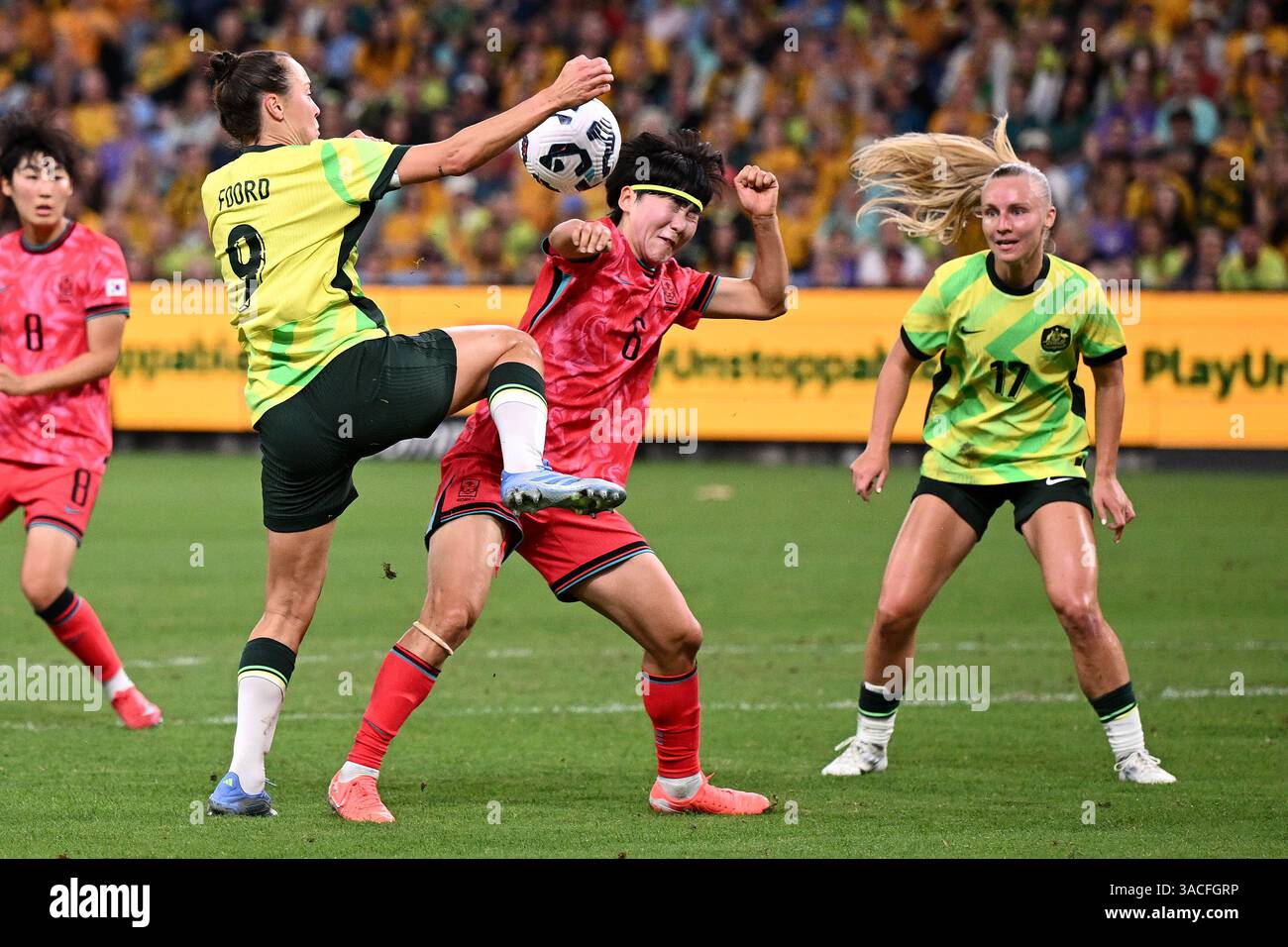 Sydney, Australia. 04th Apr, 2025. Caitlin Foord of the Matildas ...