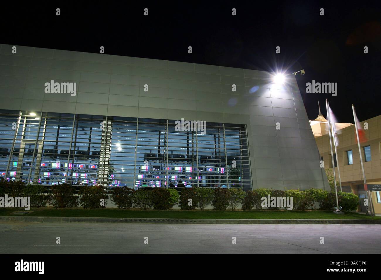 The paddock at night...Formula One World Championship, Rd 3, Bahrain ...