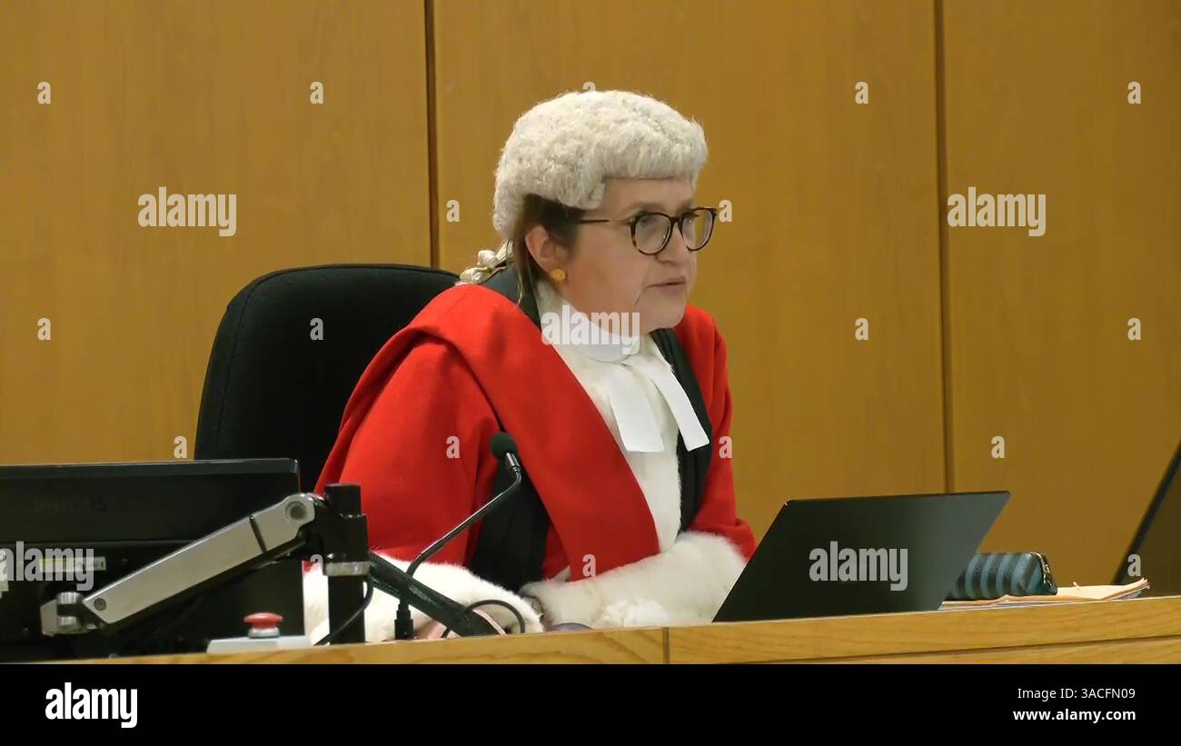 Screen grab taken from PA Video of judge Mrs Justice Eady during a live ...