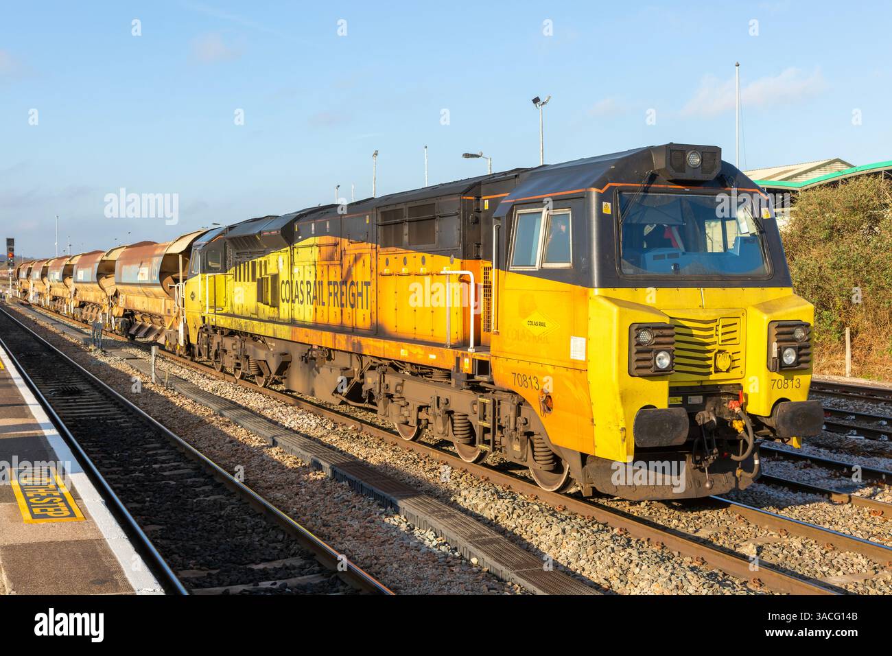 Colas Rail Freight Class 70 diesel locomotive 70813, Westbury ...