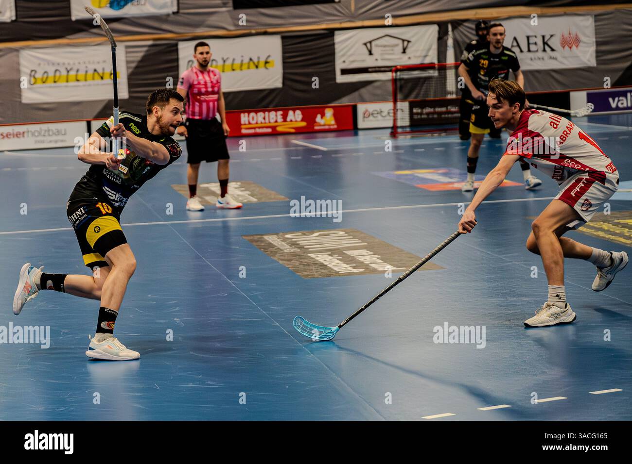 Biglen, Switzerland, April 3th 2025: Kevin Kropf (Tigers Langnau) in ...