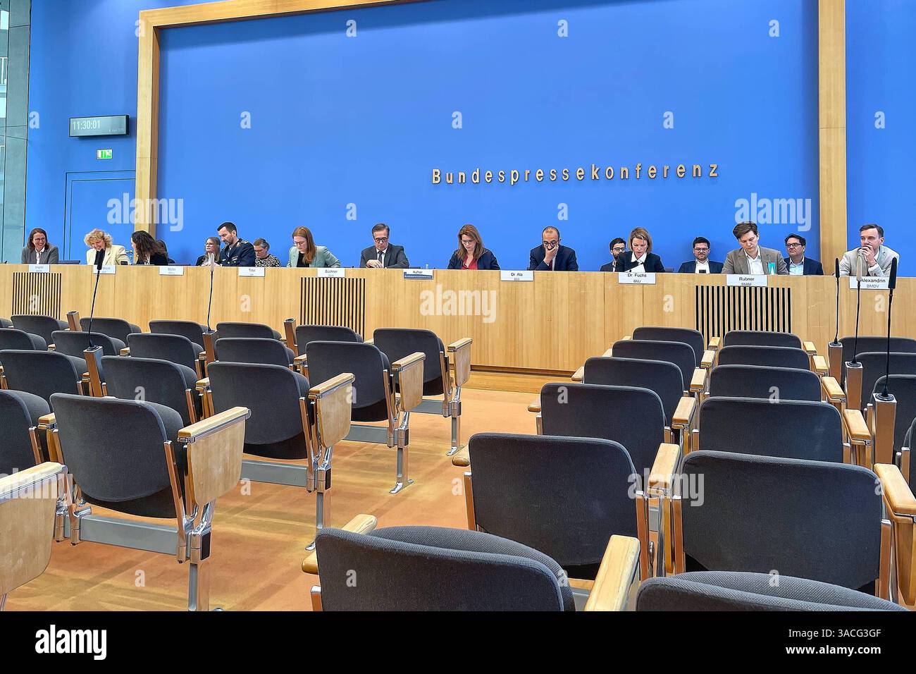 Berlin, Deutschland, 04.04.2025: Bundespressekonferenz ...