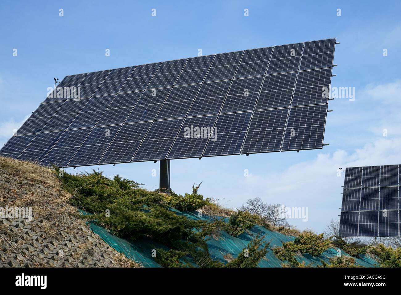 Modern Solar Panel for Sustainable Energy Production Stock Photo - Alamy