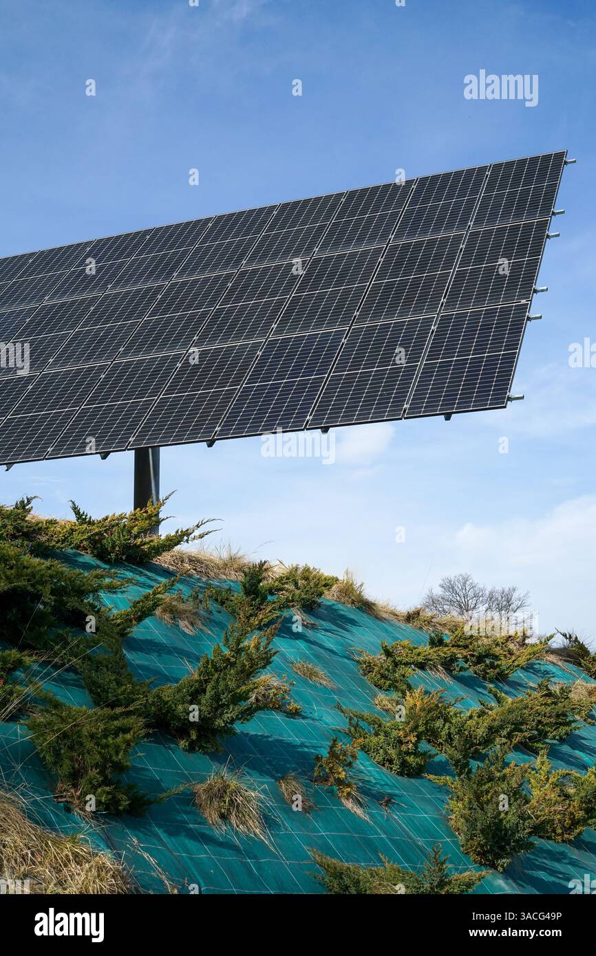 Modern Solar Panel for Sustainable Energy Production Stock Photo - Alamy