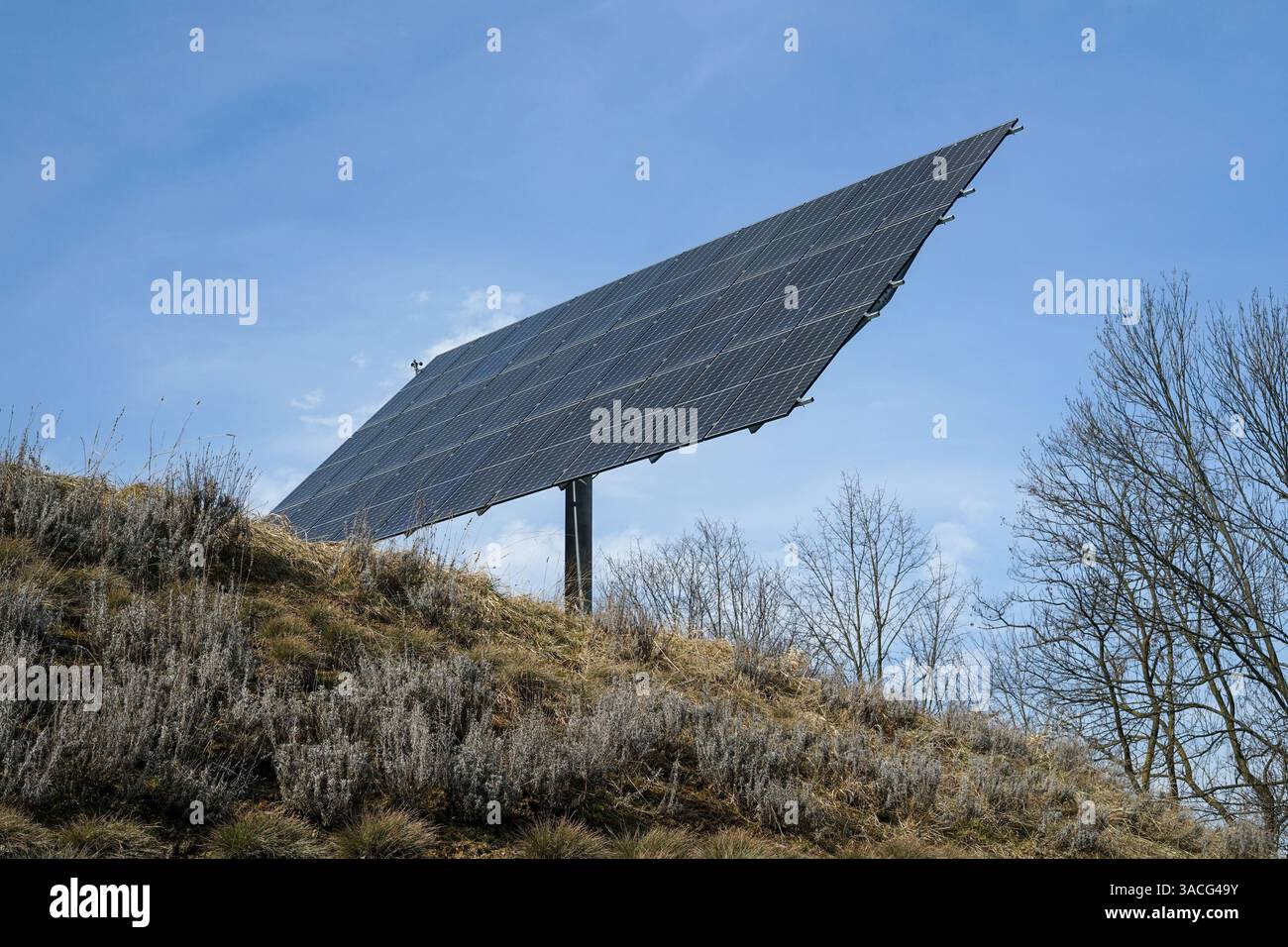 Modern Solar Panel for Sustainable Energy Production Stock Photo - Alamy