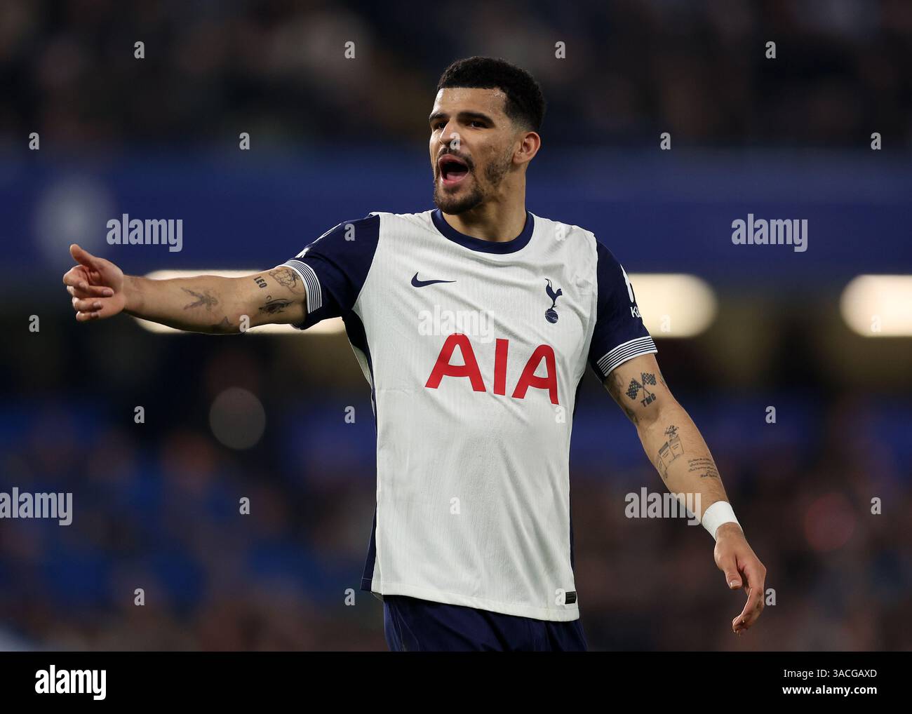 London, UK. 3rd Apr, 2025. Dominic Solanke of Tottenham during the ...