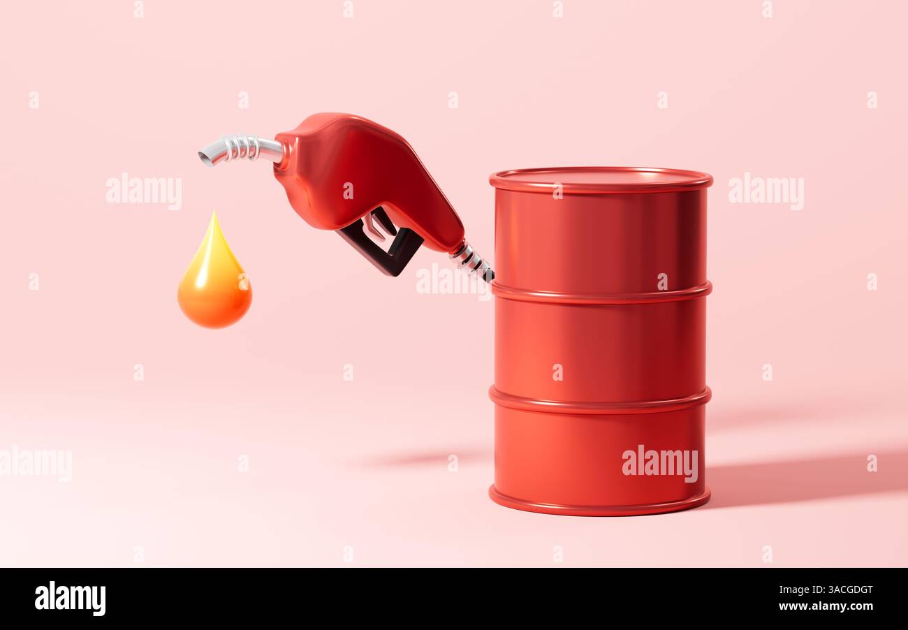 Cartoon oil gun and coins, oil price, rise of the oil price, High oil ...