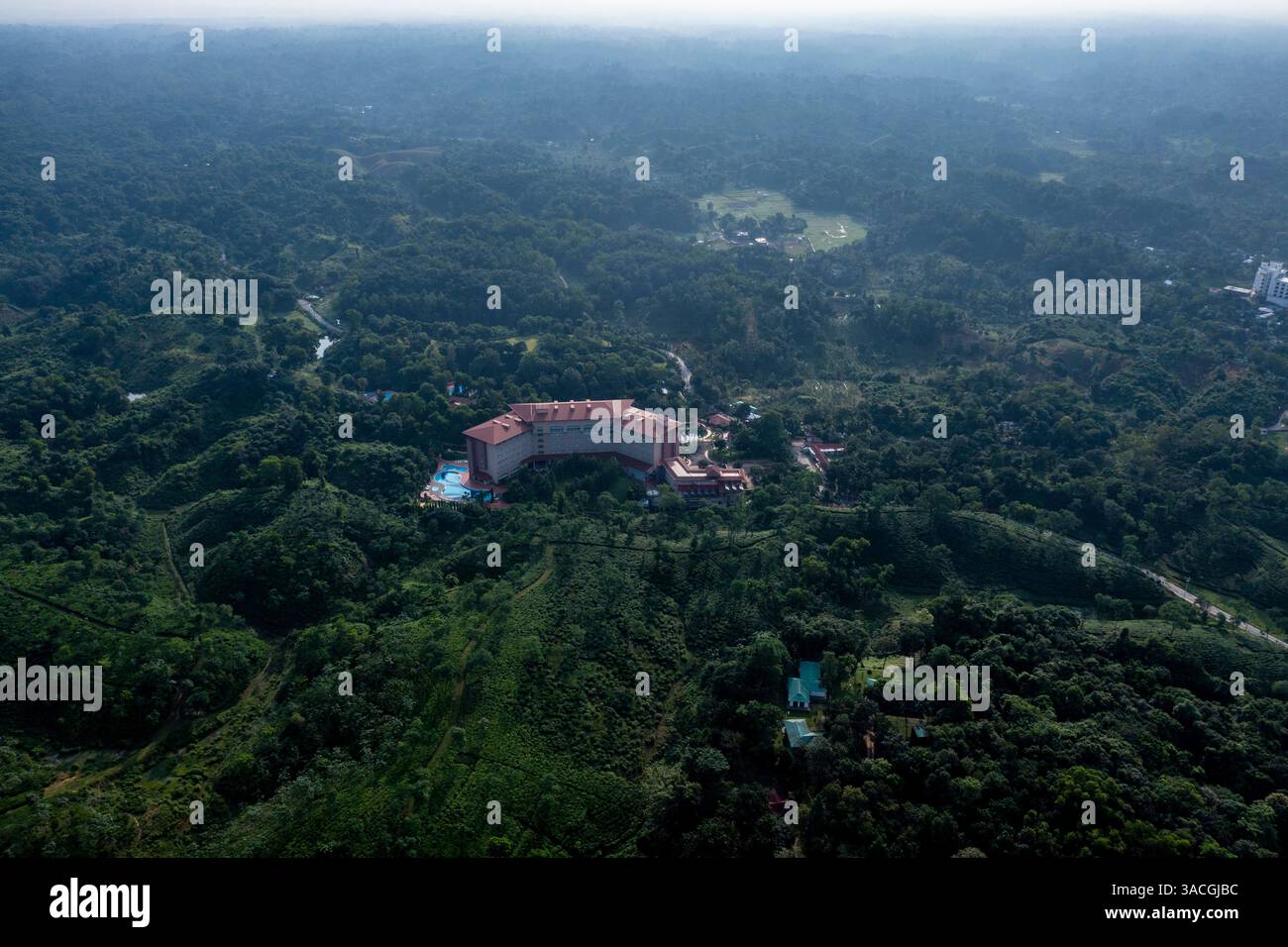 Aerial view of the Grand Sultan Tea Resort & Golf, a luxurious 5-star ...