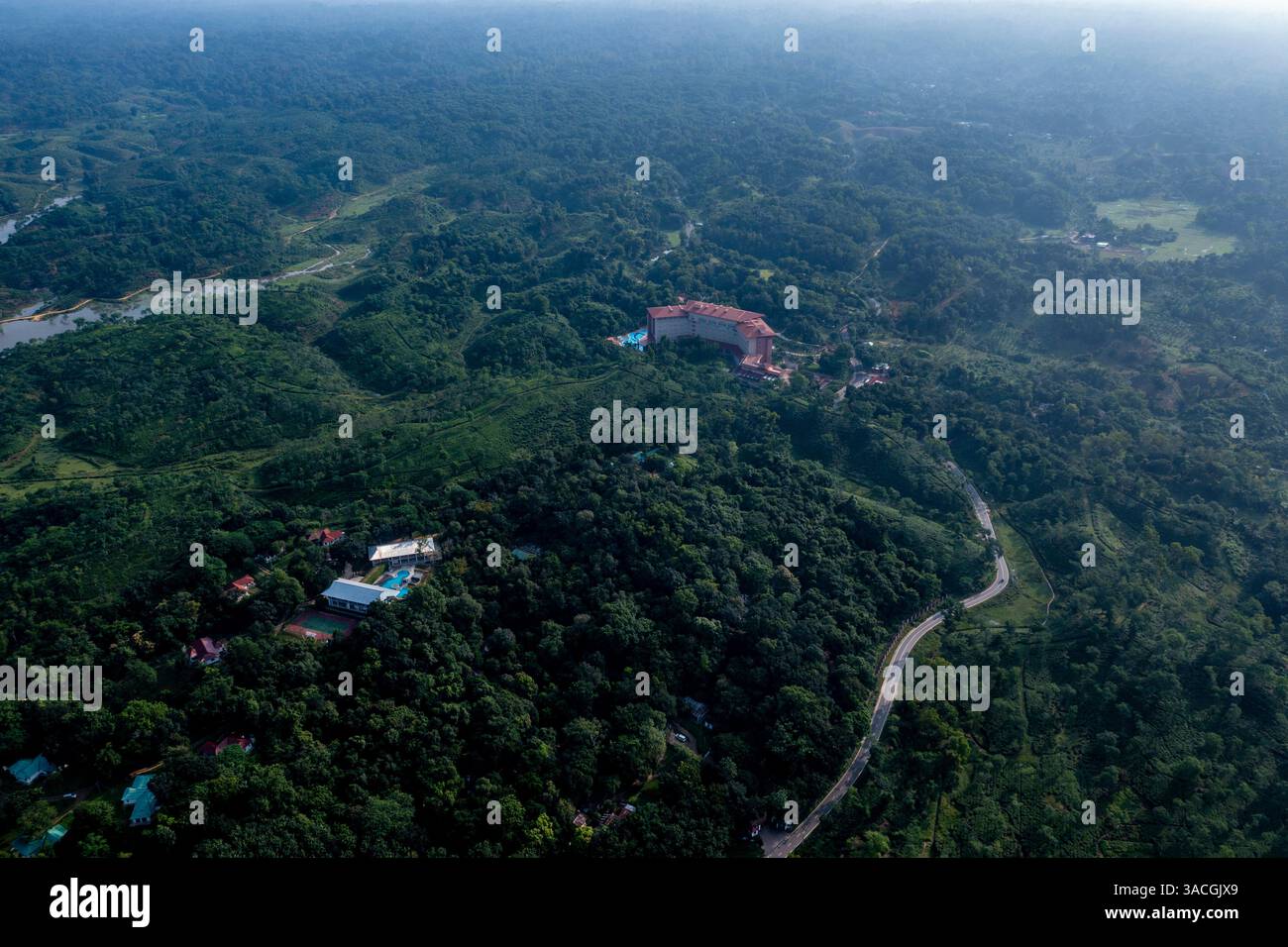 Aerial view of the Grand Sultan Tea Resort & Golf, a luxurious 5-star ...