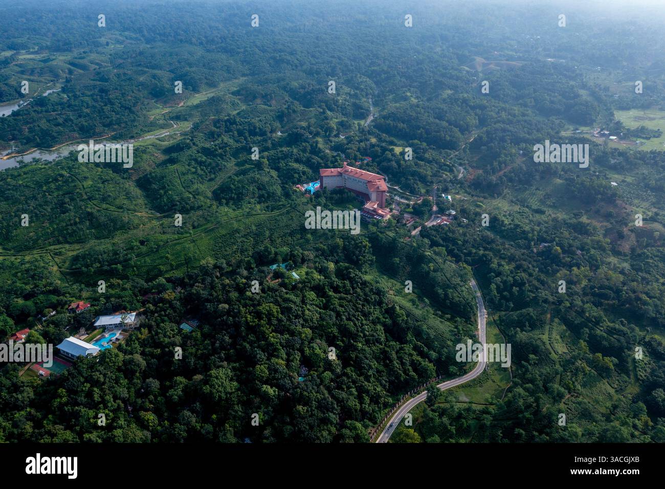 Aerial view of the Grand Sultan Tea Resort & Golf, a luxurious 5-star ...