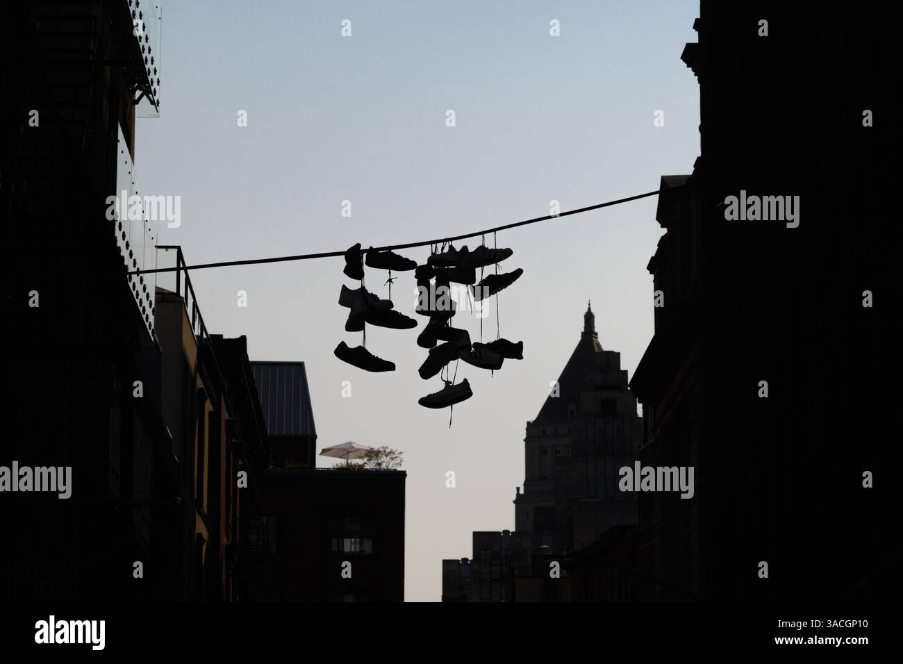 Sneakers in powerline hi-res stock photography and images - Alamy