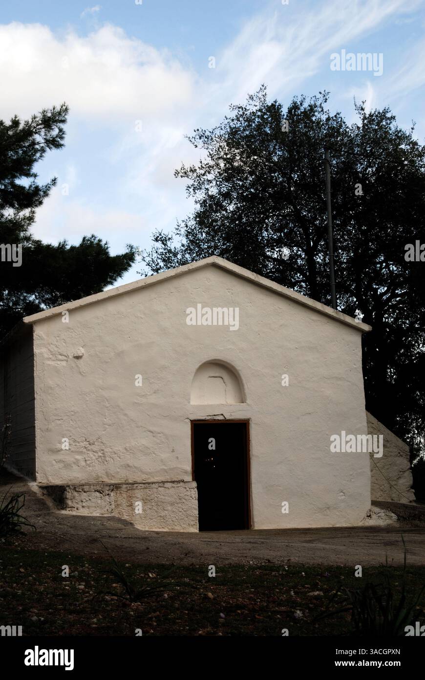 Greece Rhodes island Apollona village (part 2 Stock Photo - Alamy