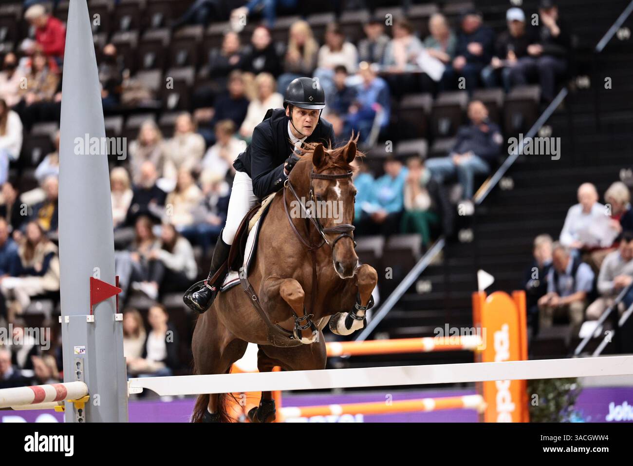 Johan-Sebastian Gulliksen of Norway with Equine America Billy Take That during the Prize of ...