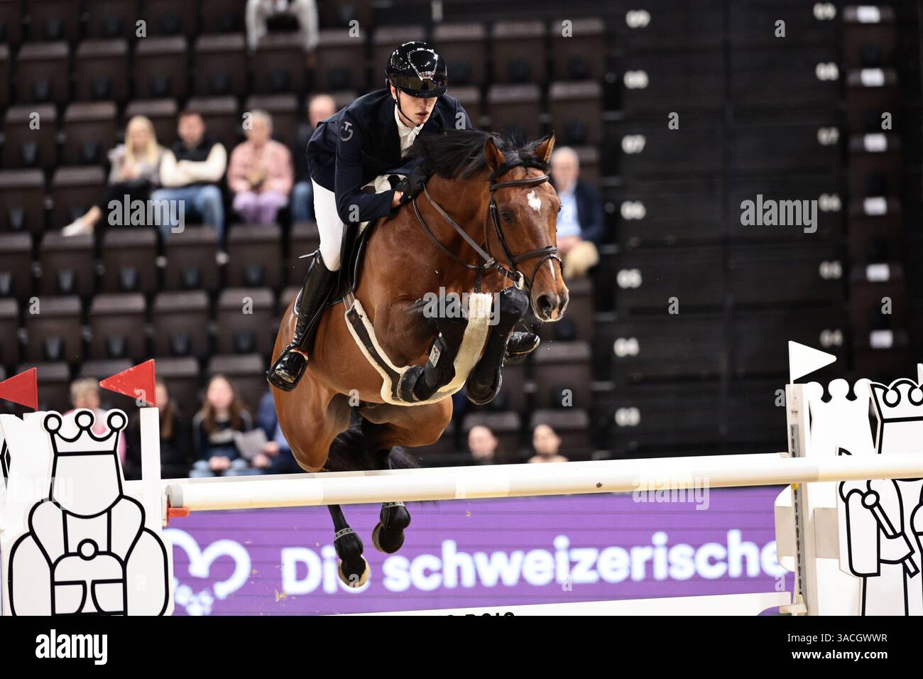 Vince Jarmy of Hungary with JB Koronaor during the Prize of Gerüstbau ...