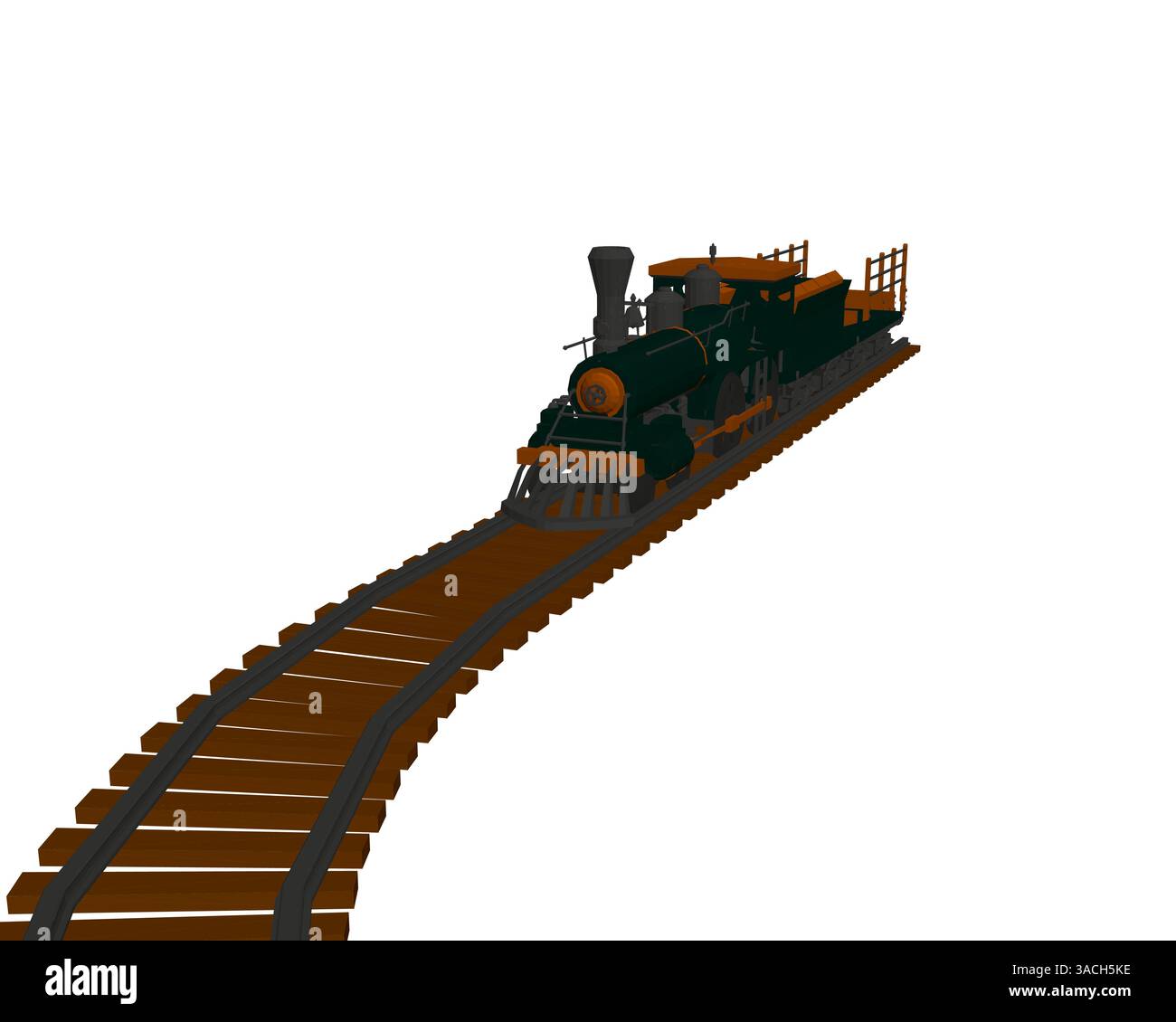 Old rust steam locomotive Stock Vector Images - Alamy