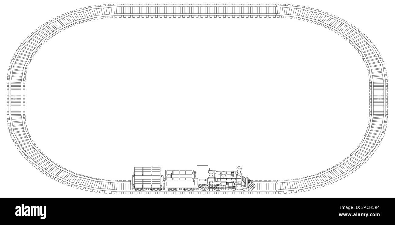 Image of a moving train Stock Vector Images - Alamy
