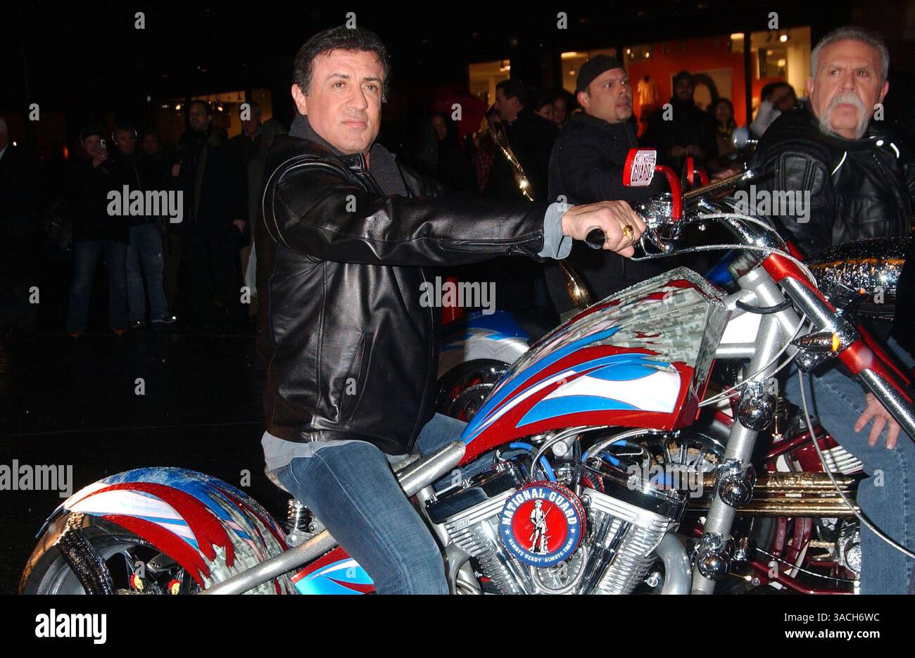 Sylvester stallone actor on motorcycle hi-res stock photography and ...