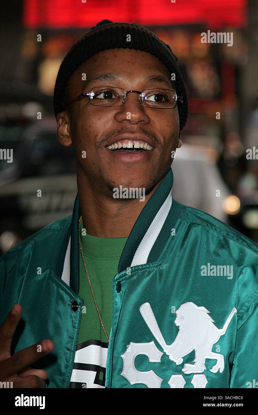 January 29 2008, New York City Rapper Lupe Fiasco arriving at the Times ...