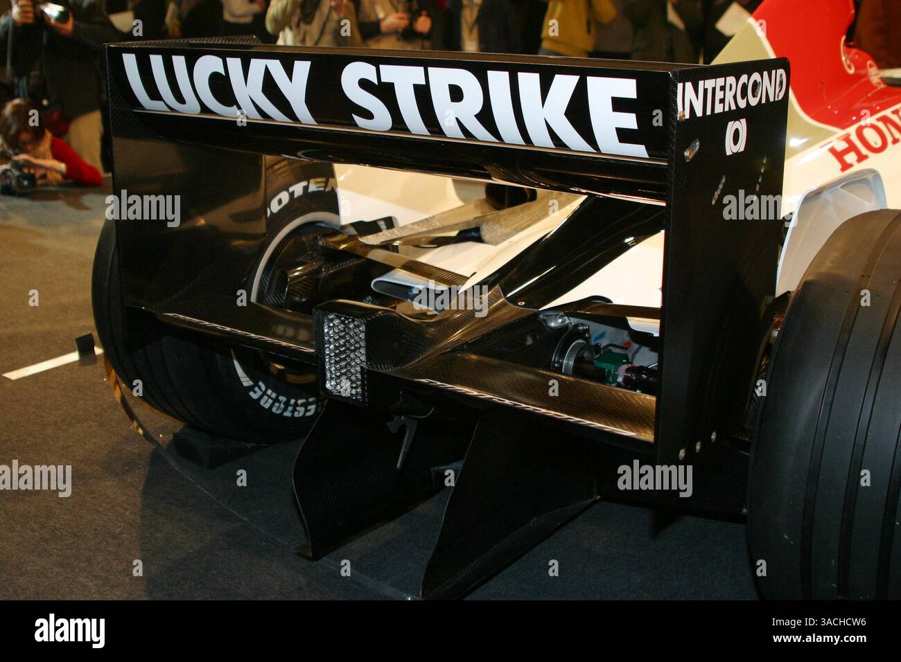 The launch of the new BAR 005..Formula One Launch, Montjuich Park ...