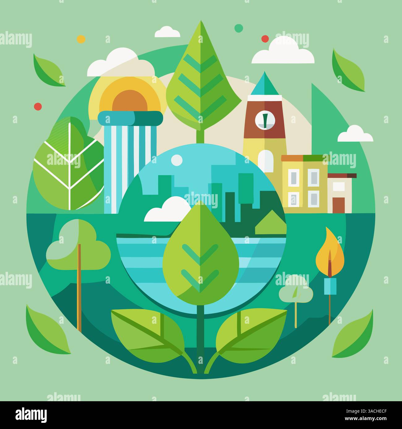 Drawing showing the damage environmental pollution causes to our world ...