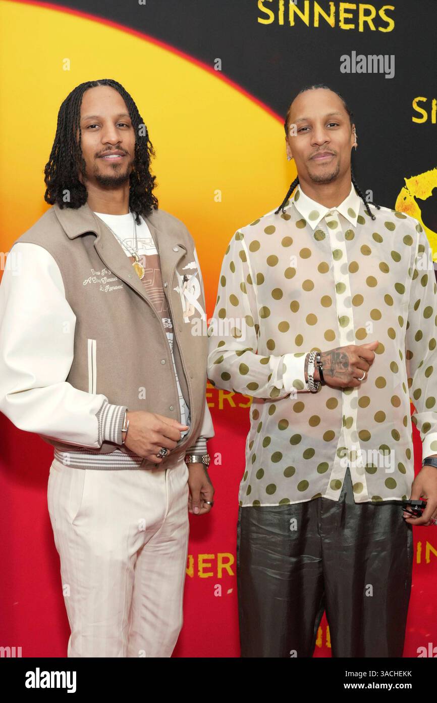 Larry Bourgeois und Laurent Bourgeois Les Twins bei der Premiere des ...