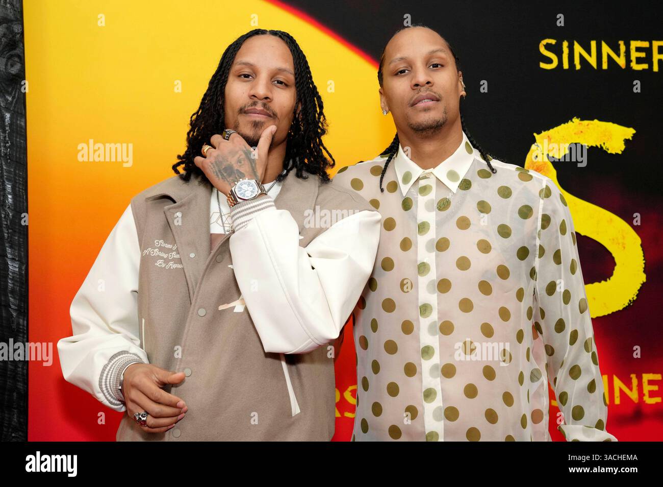Larry Bourgeois und Laurent Bourgeois Les Twins bei der Premiere des ...