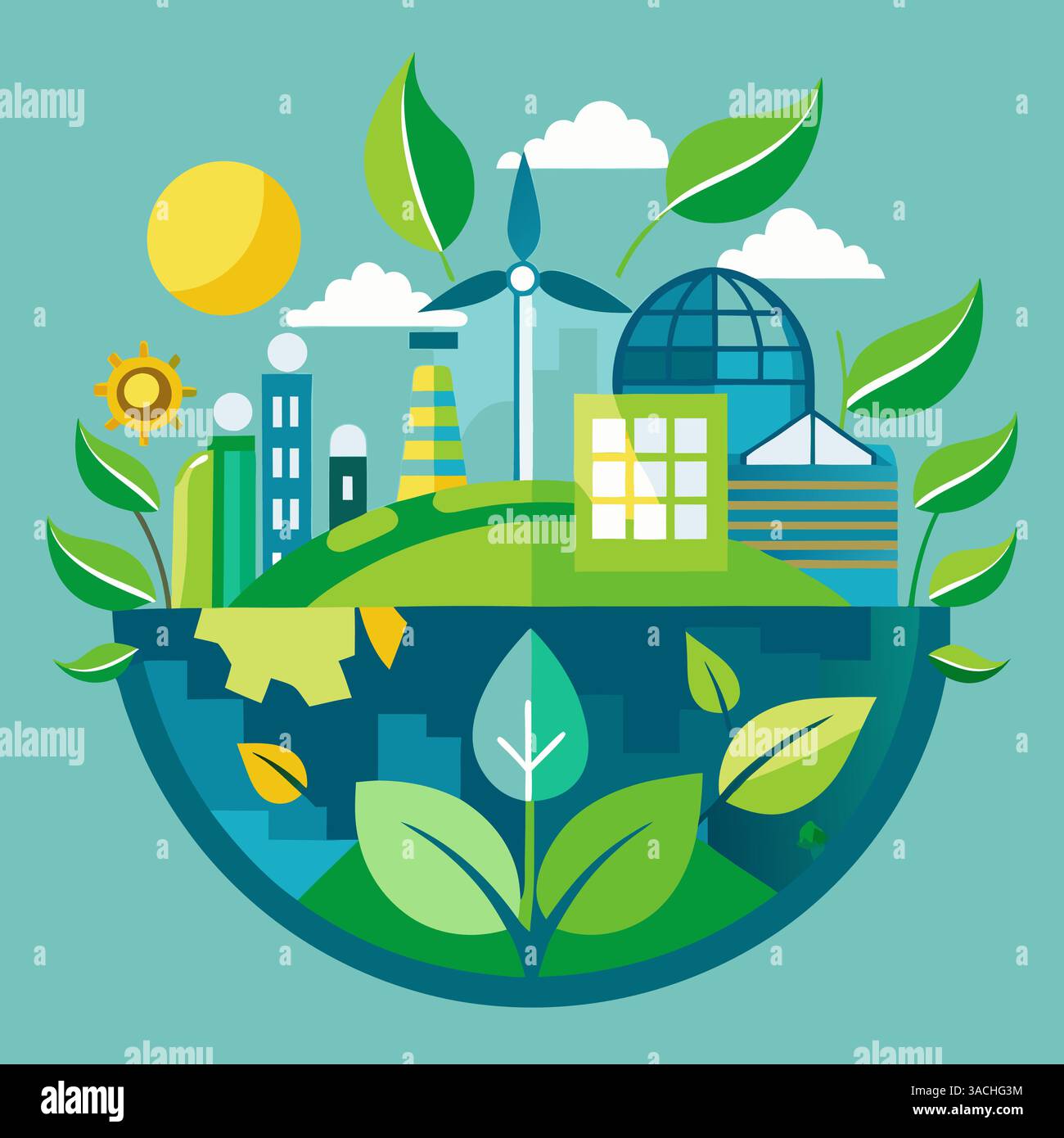 Drawing showing the damage environmental pollution causes to our world ...