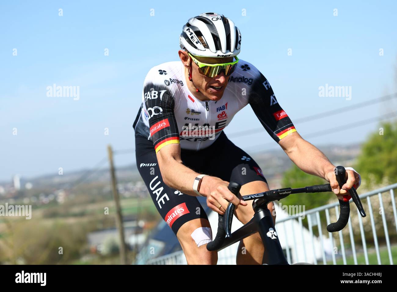 Kluisbergen, Belgium. 04th Apr, 2025. German Nils Politt of UAE Team ...
