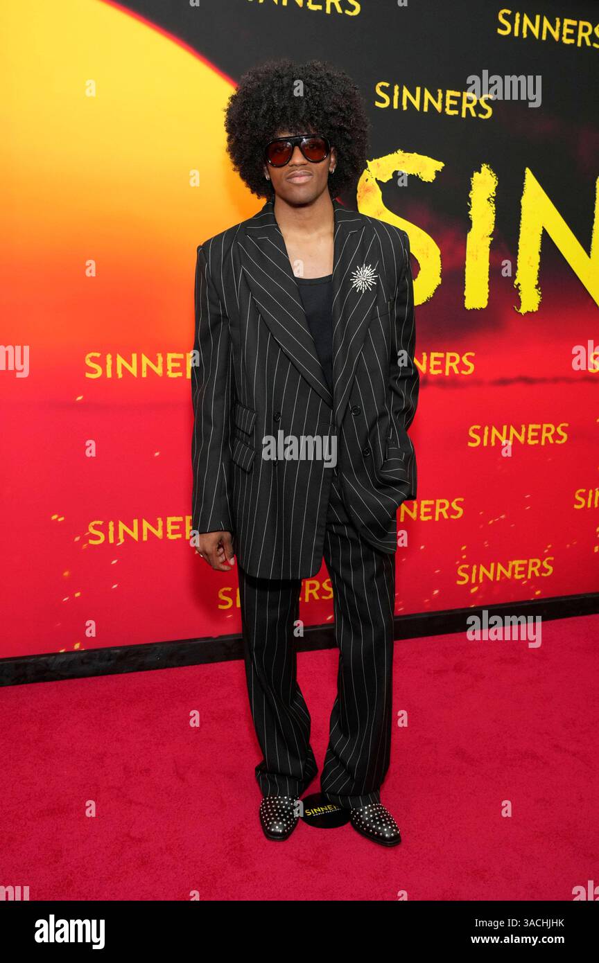 Layton Lamell bei der Premiere des Kinofilms Sinners / Blood & Sinners ...