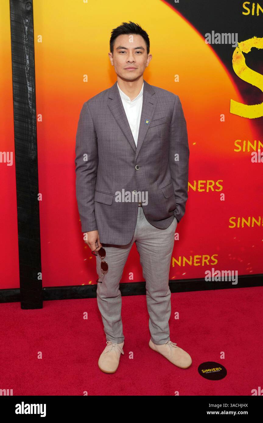 Thomas Pang bei der Premiere des Kinofilms Sinners / Blood & Sinners im ...