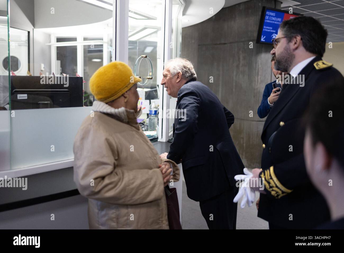 Nanterre, France. 04th Apr, 2025. French Prime Minister Francois Bayrou ...