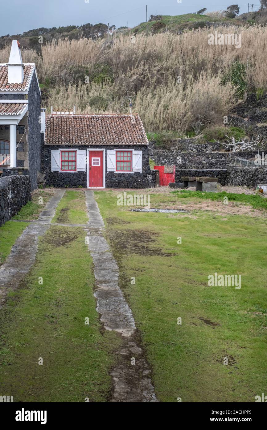 A charming rustic cottage on Terceira Island, Azores, showcases the ...