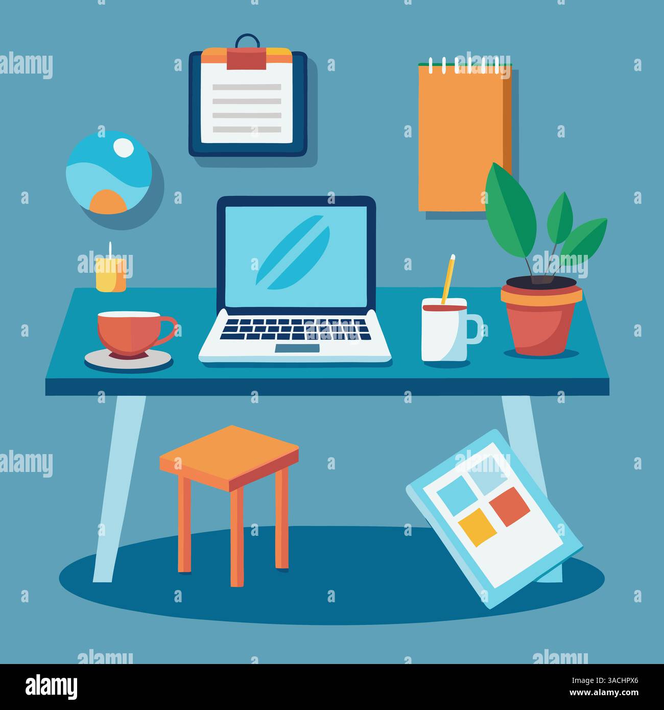 A drawing showing files in filing cabinets in an office environment ...