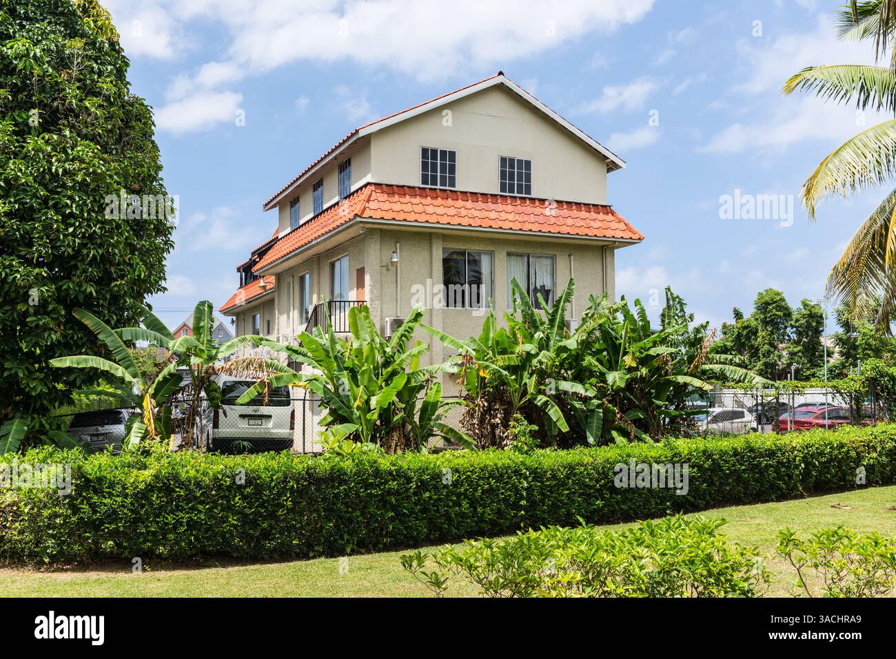 Ocho Rios, Jamaica - April 9, 2024: Daytime street view of Ocho Rios ...