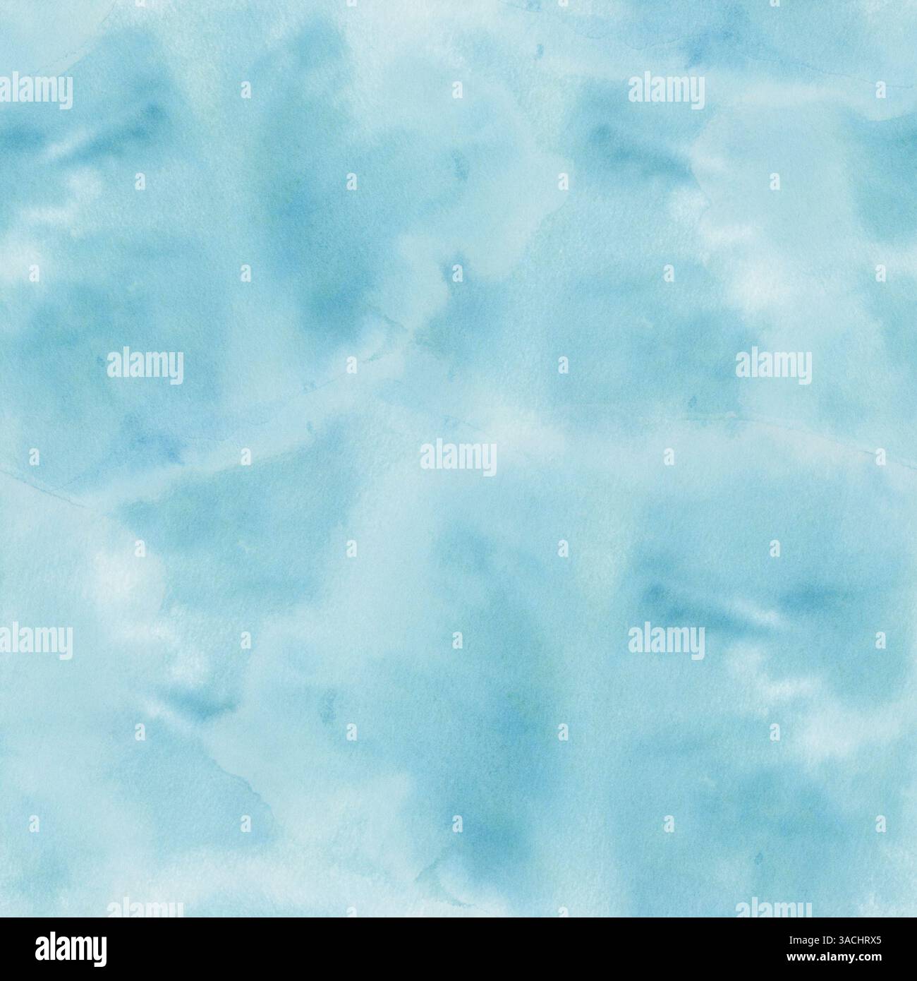 Watercolor stain pattern. Seamless blue abstract background. Hand drawn ...