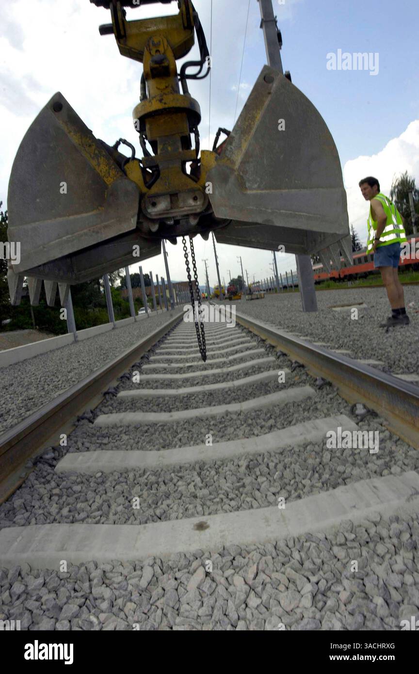 tracks and rails in railroad construction, for transportation by train ...