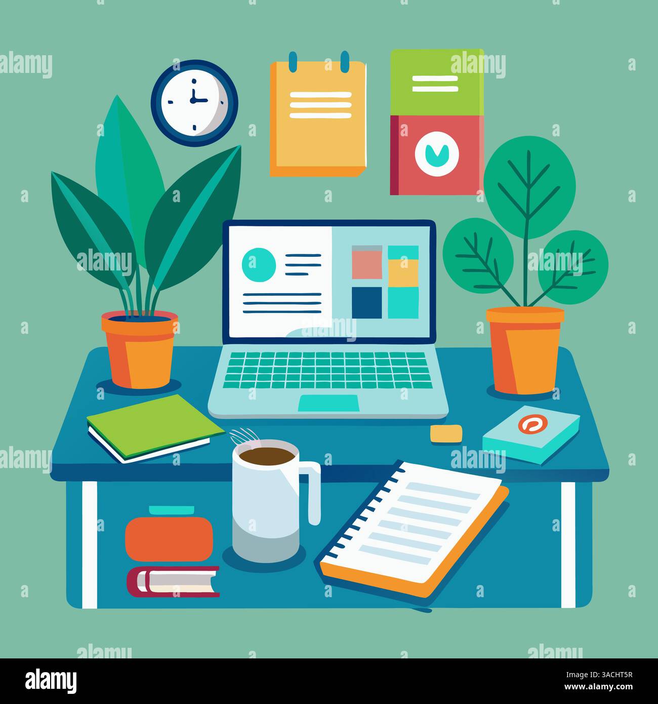 A drawing showing files in filing cabinets in an office environment ...