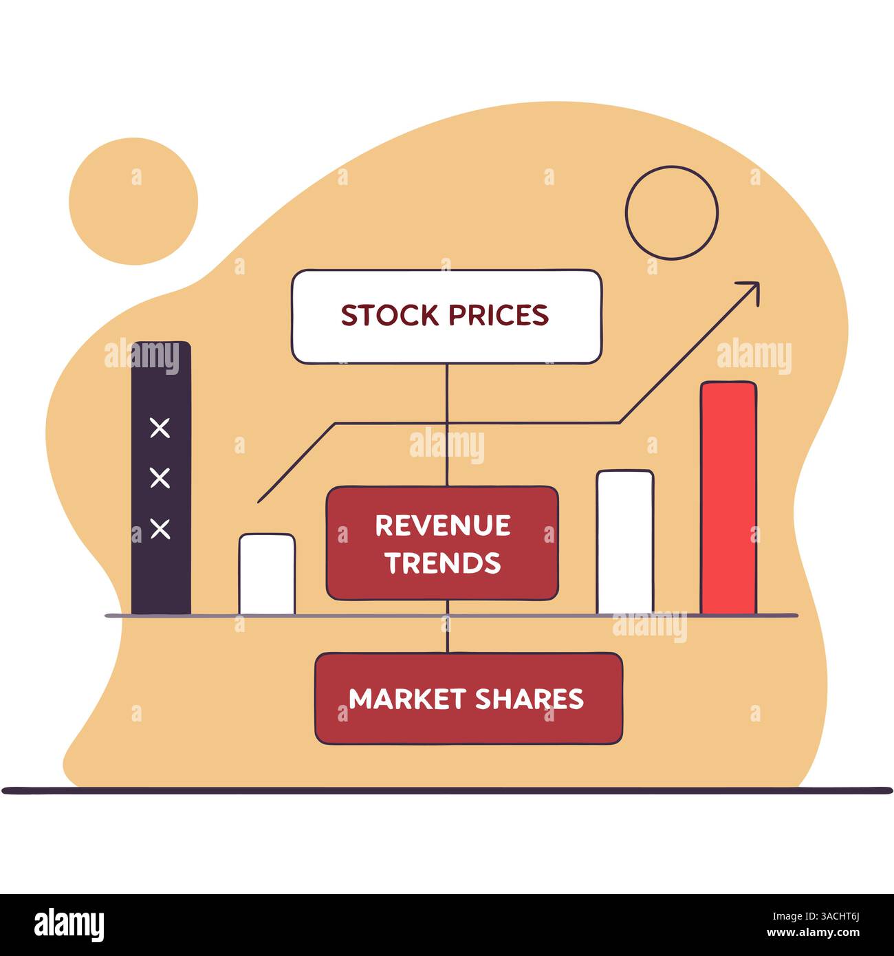 Diagram table study showing financial data analysis Stock Vector Image ...